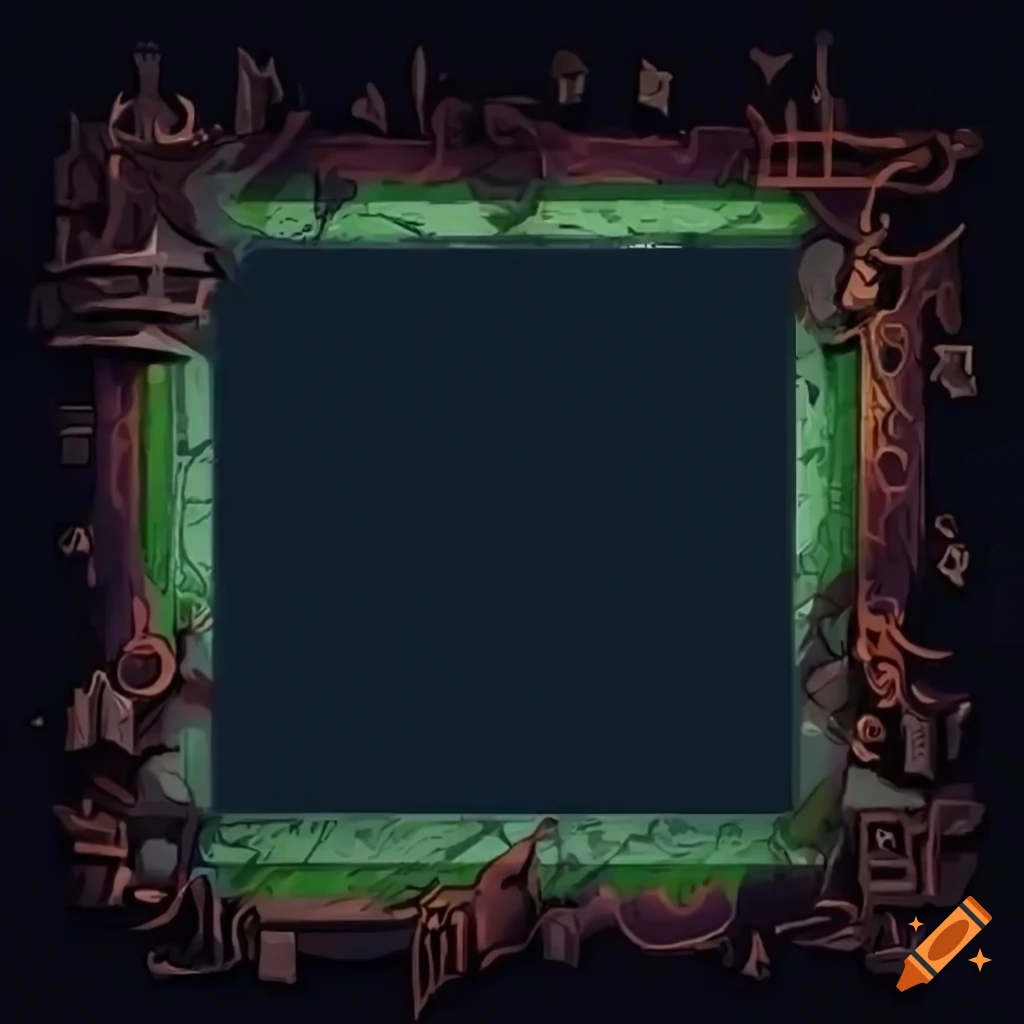Rpg ui border square frame on Craiyon