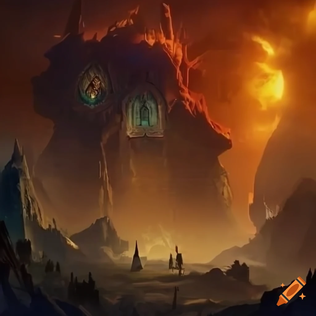 Screenshot of a breathtaking fantasy video game on Craiyon