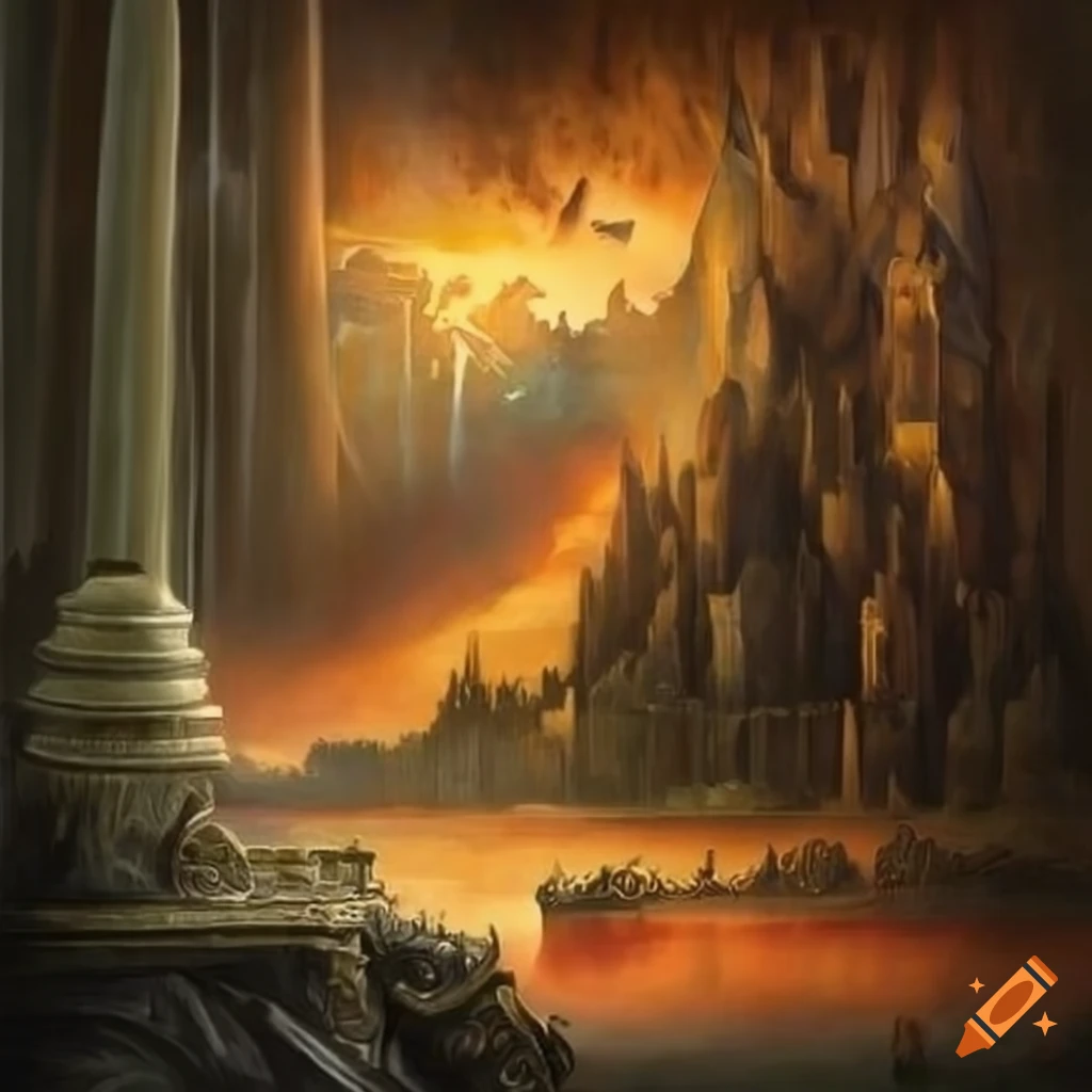 Realism artwork of the realm of asgard on Craiyon