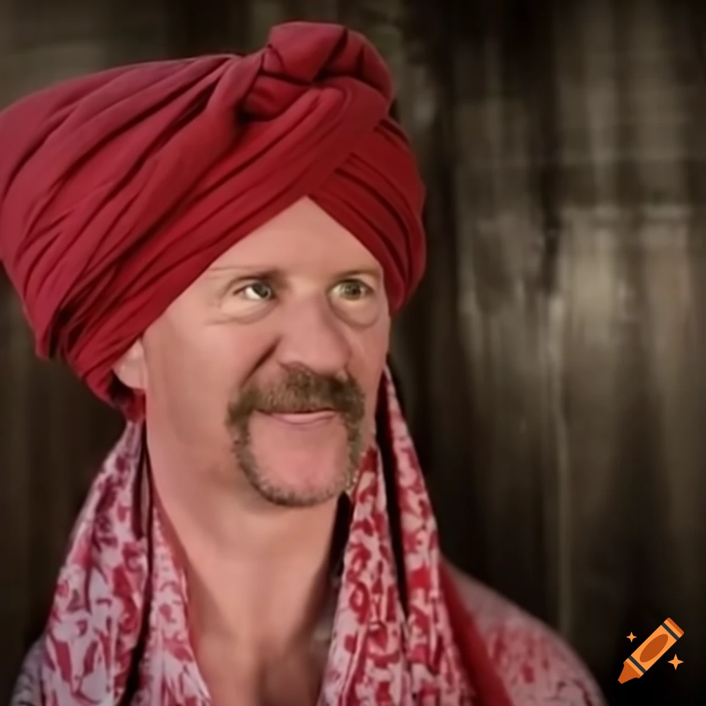 Morgan spurlock wearing a turban on Craiyon