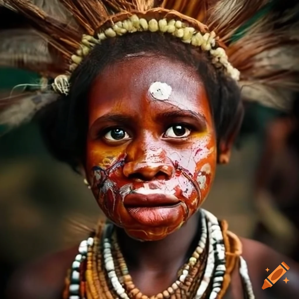 Portrait Of A Girl From Papua