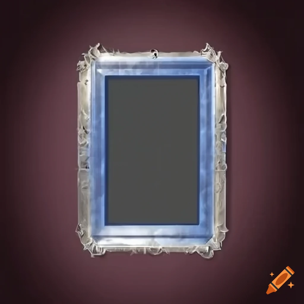 Silver frame for rpg ui design on Craiyon