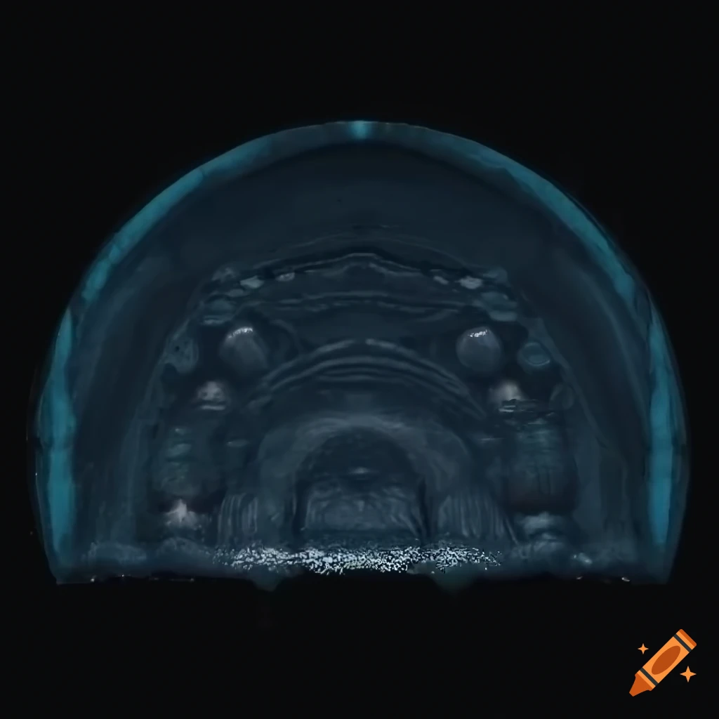 Image of a h r giger inspired alien in a video game on Craiyon