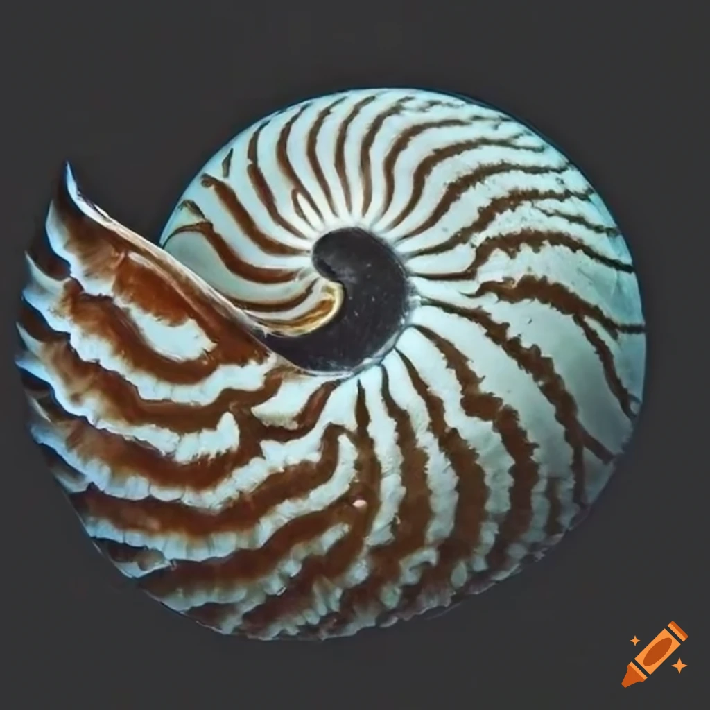 Image of a nautilus shell on Craiyon