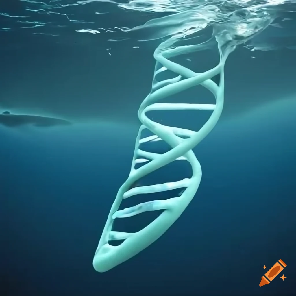 Oceanic dna testing illustration on Craiyon