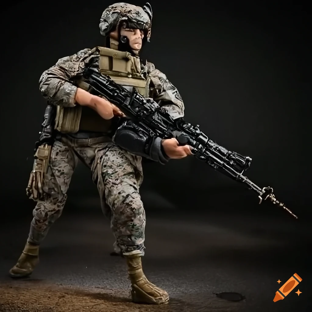 Marine corps action figures on Craiyon