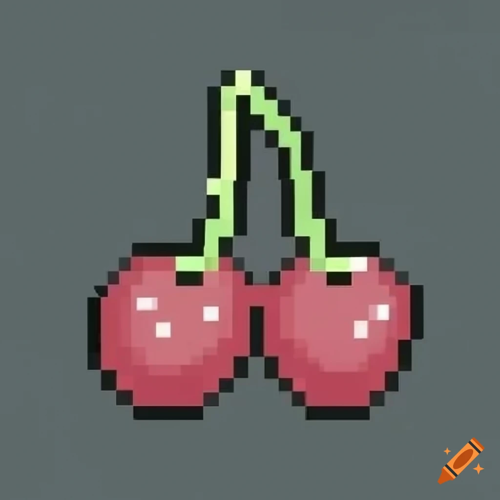 Pixel art depiction of a cherry