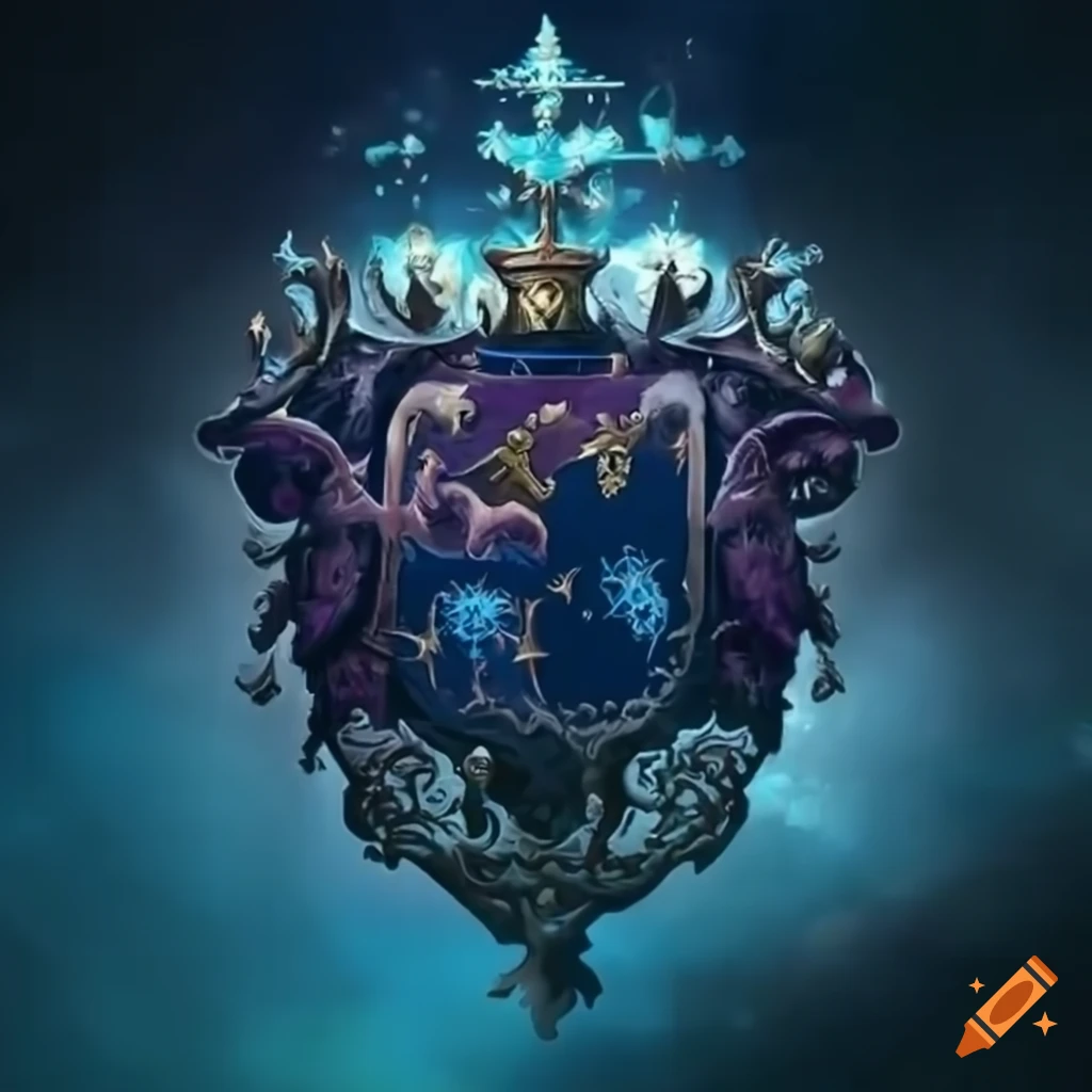 Epic blue logo for a Royal House in a D&D world on Craiyon