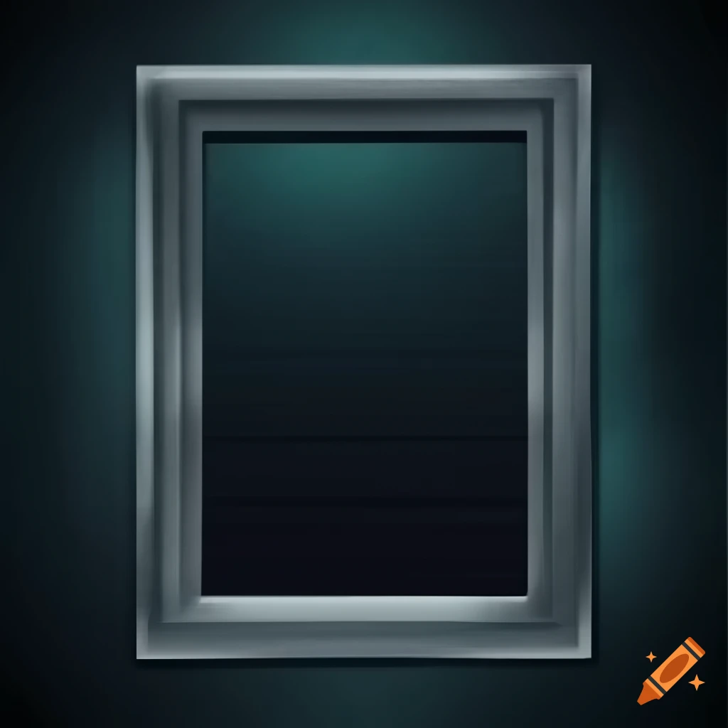 Silver square rpg ui border frame on Craiyon