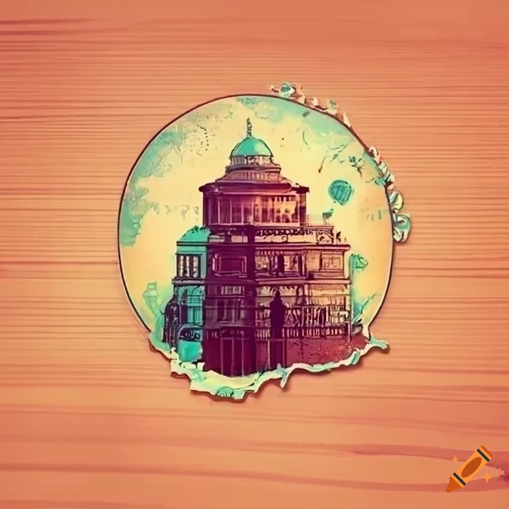 Vintage Travel Sticker Design