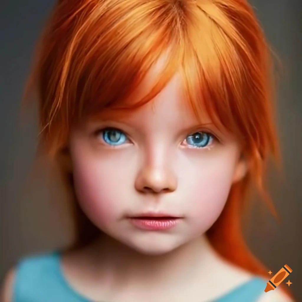 Portrait of a red-haired girl