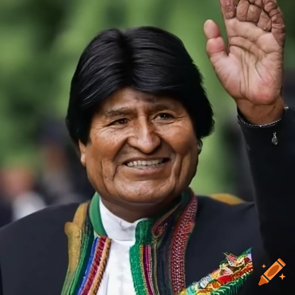 Portrait of evo morales, leader of bolivia on Craiyon