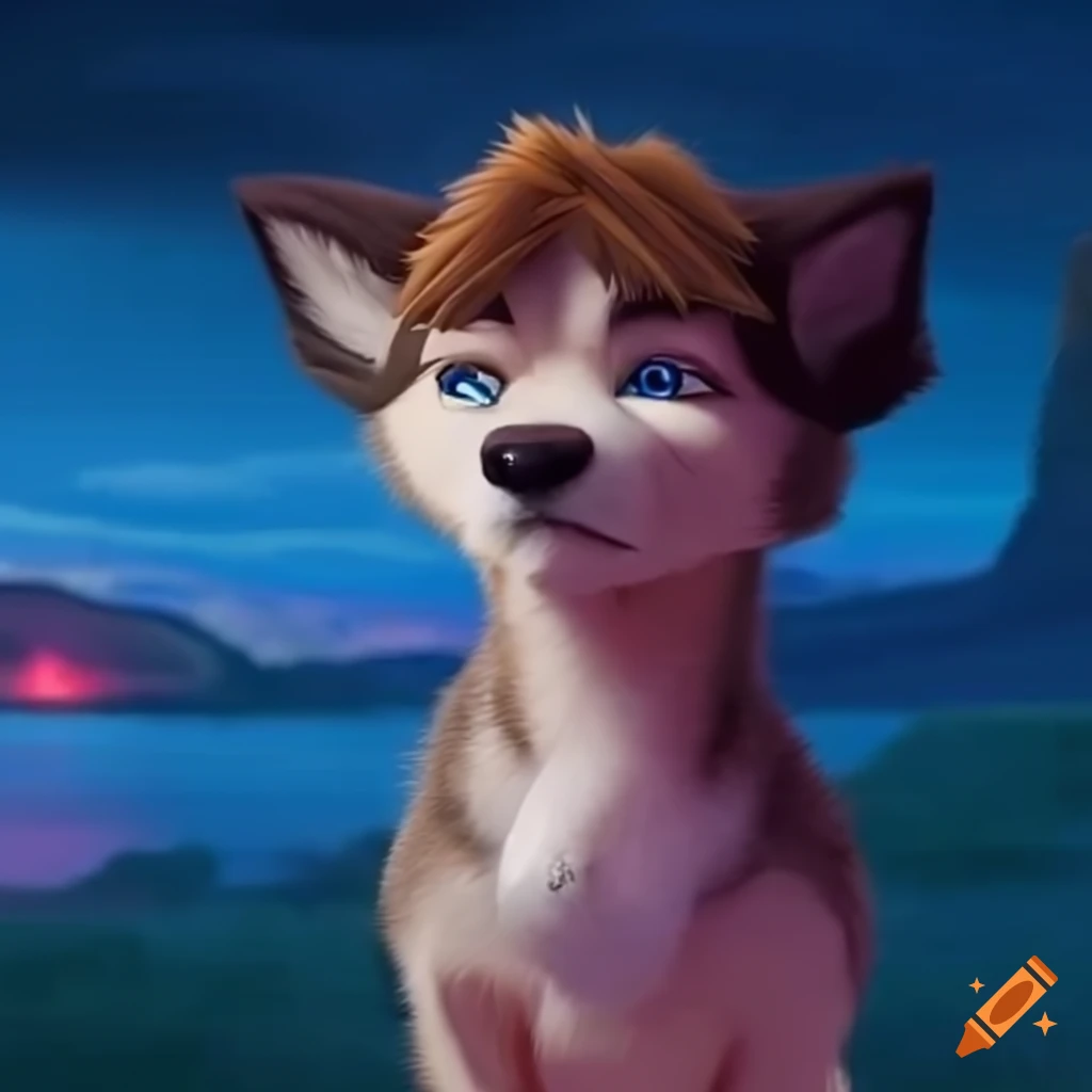 Sora as a husky in balto style