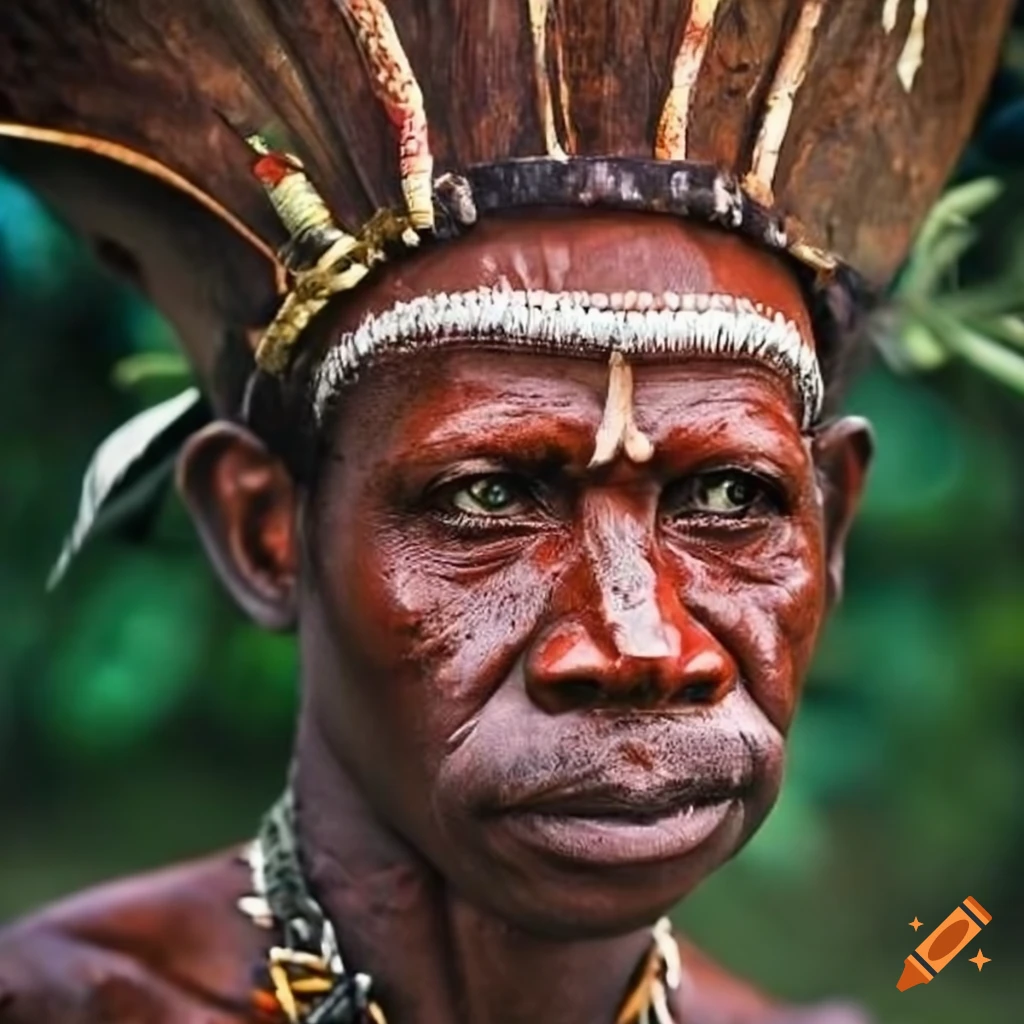 Portrait of papua people on Craiyon