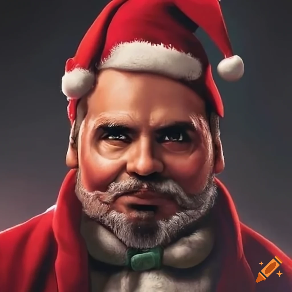 Michael pena as santa claus in violent night
