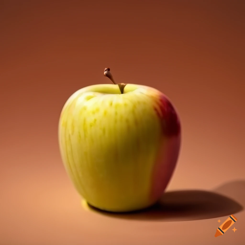 Photo of a striped apple with a unique appearance on Craiyon