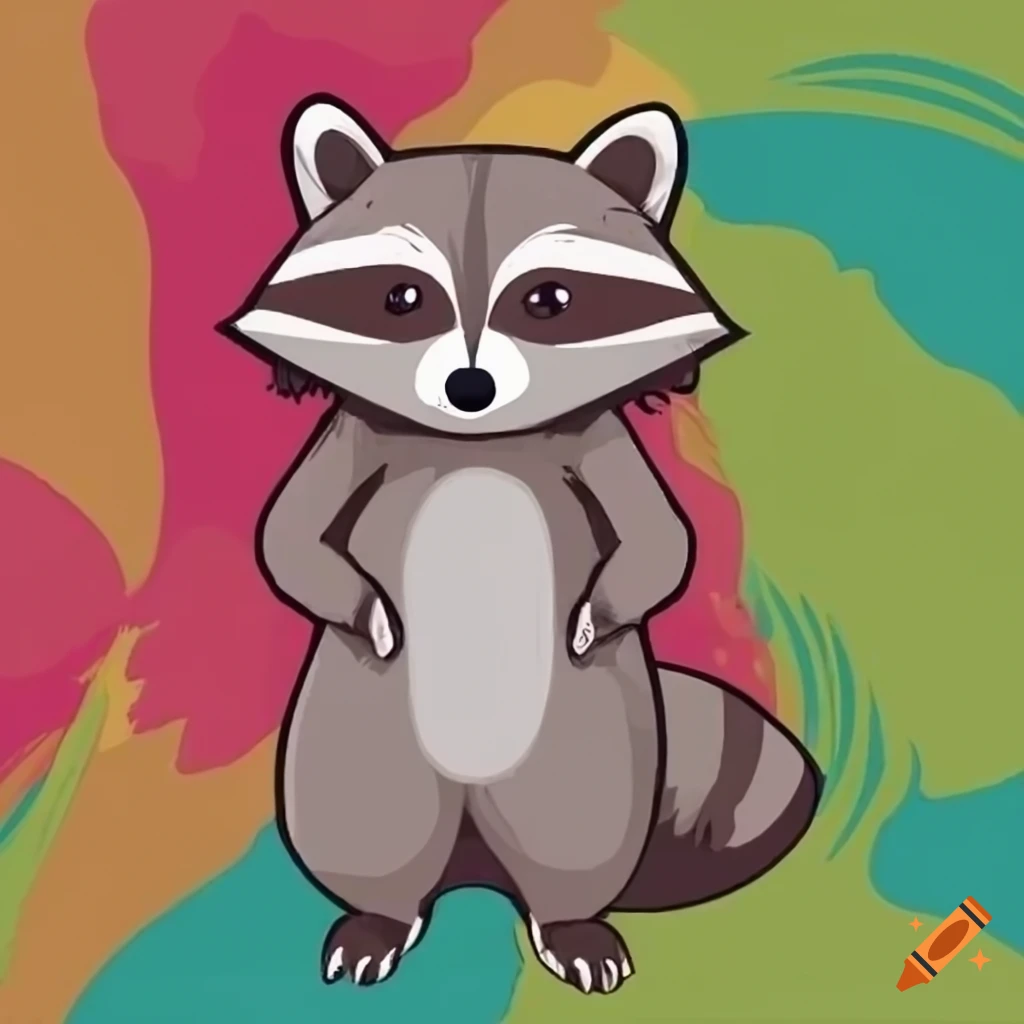 Raccoon images created on Craiyon