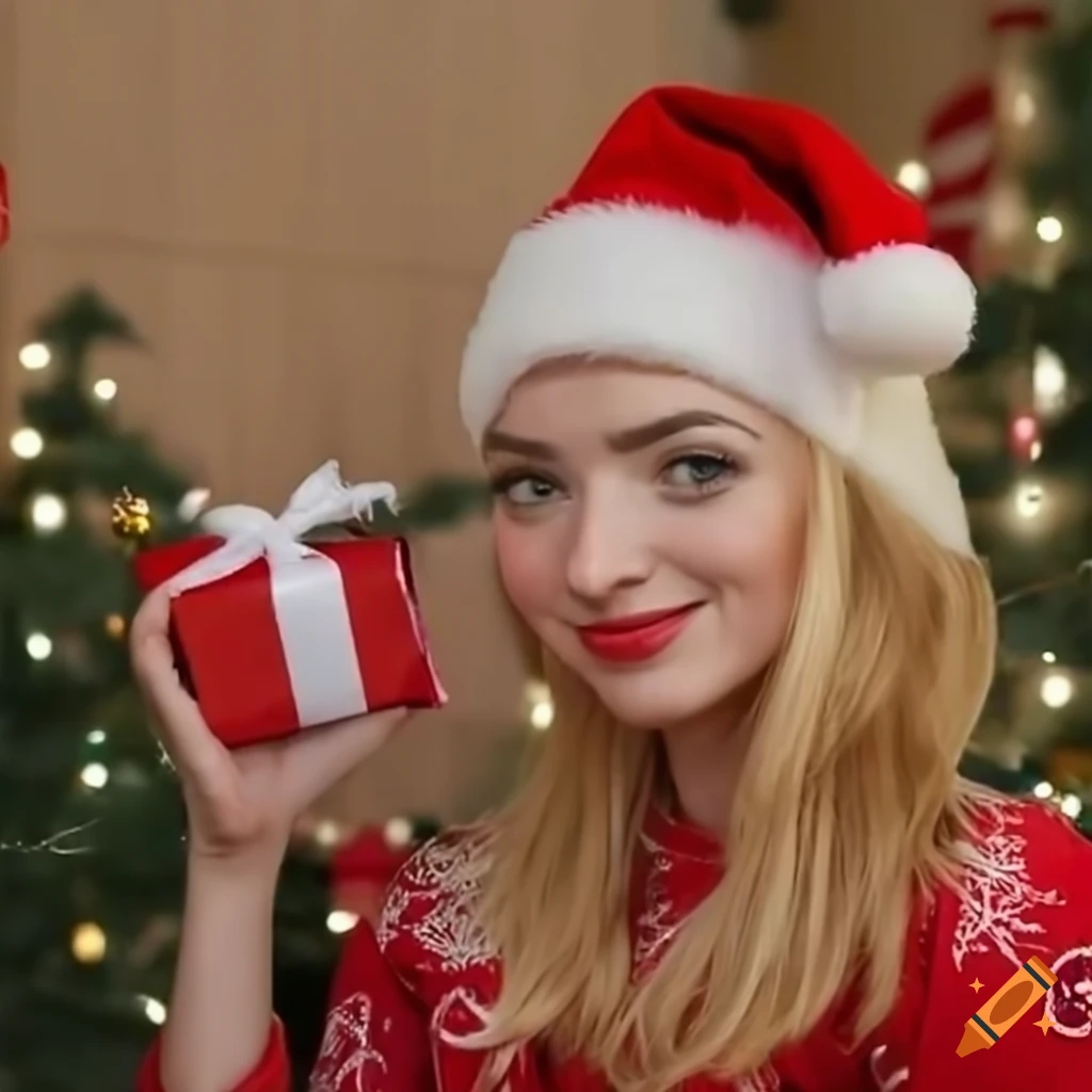Group of girls in santa outfits on Craiyon