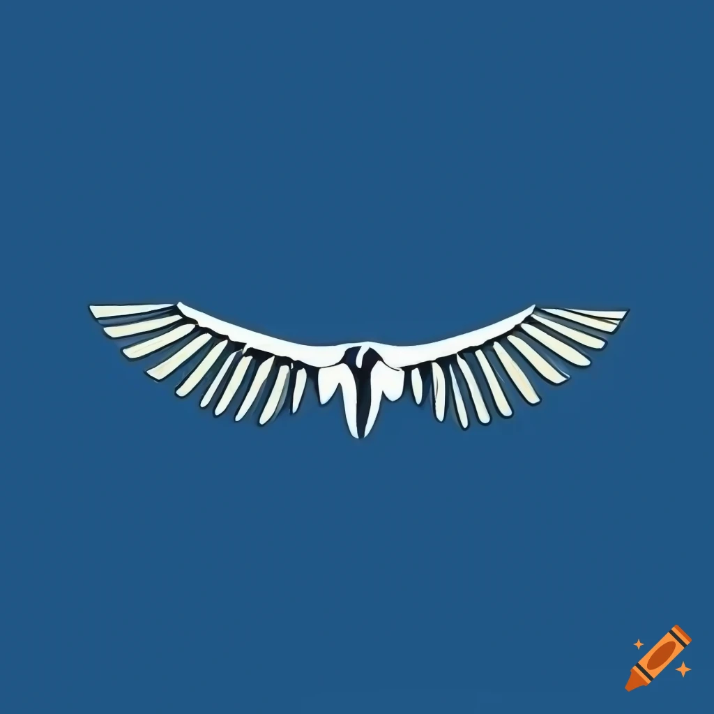 Art deco style logo of a soaring condor on Craiyon