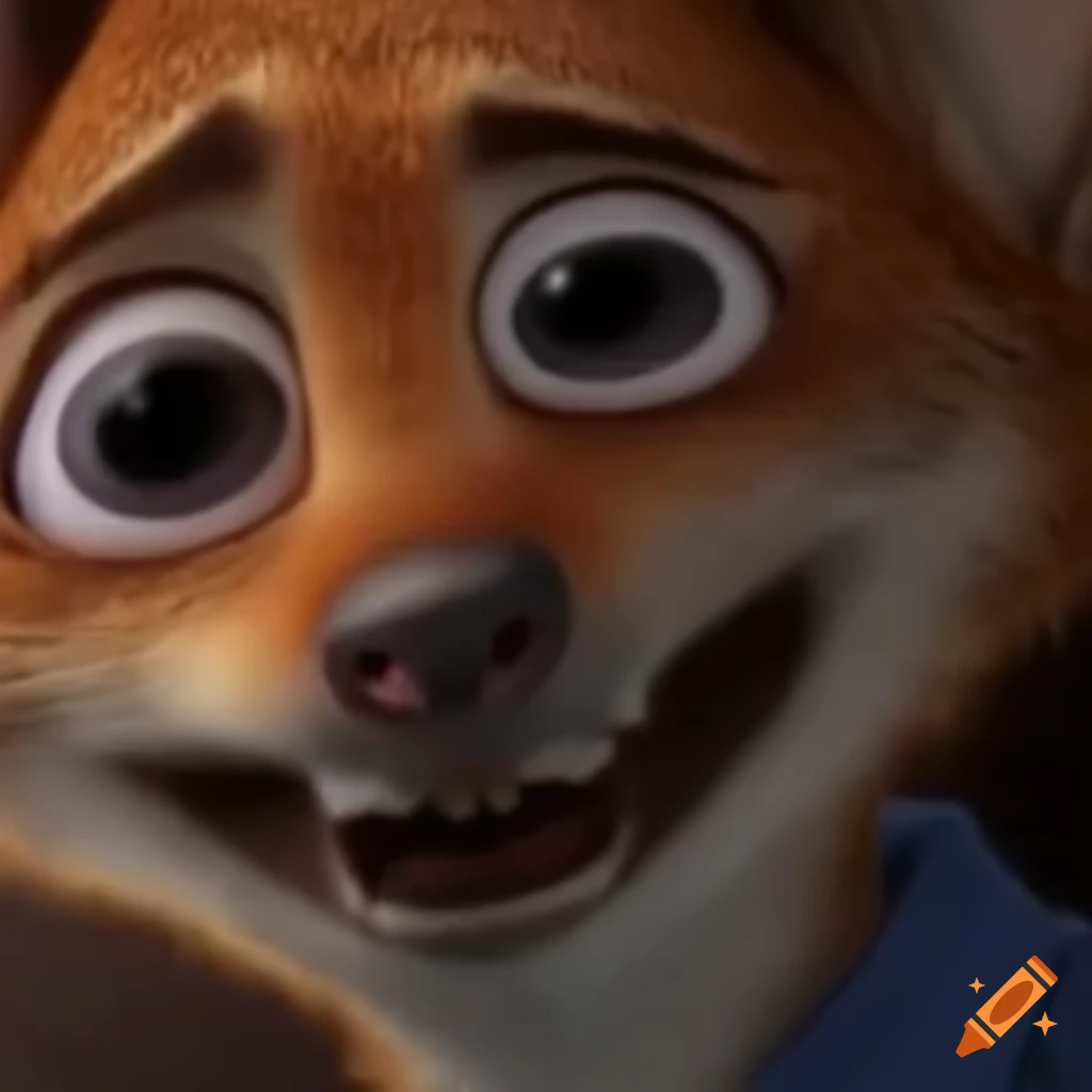 Distorted meme of zootopia