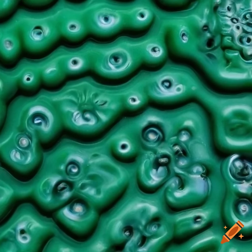 Creepy alien tiles in 2D metroid game on Craiyon