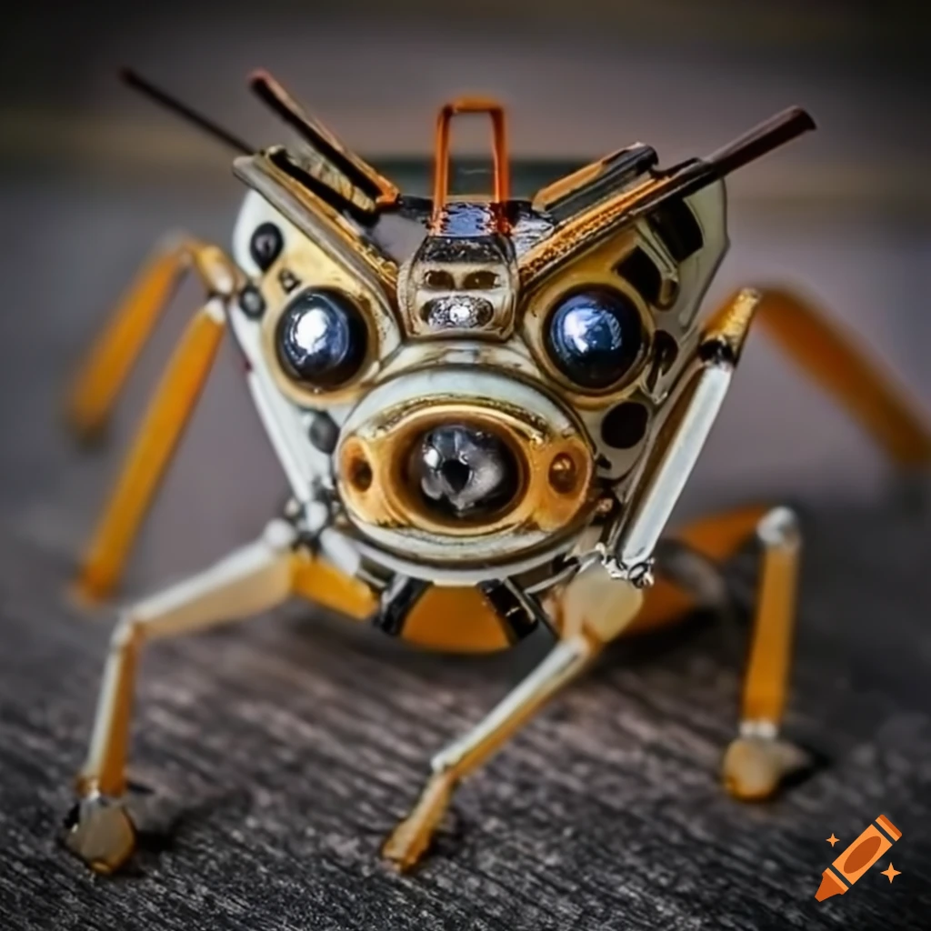 Image of a robotic bug on Craiyon