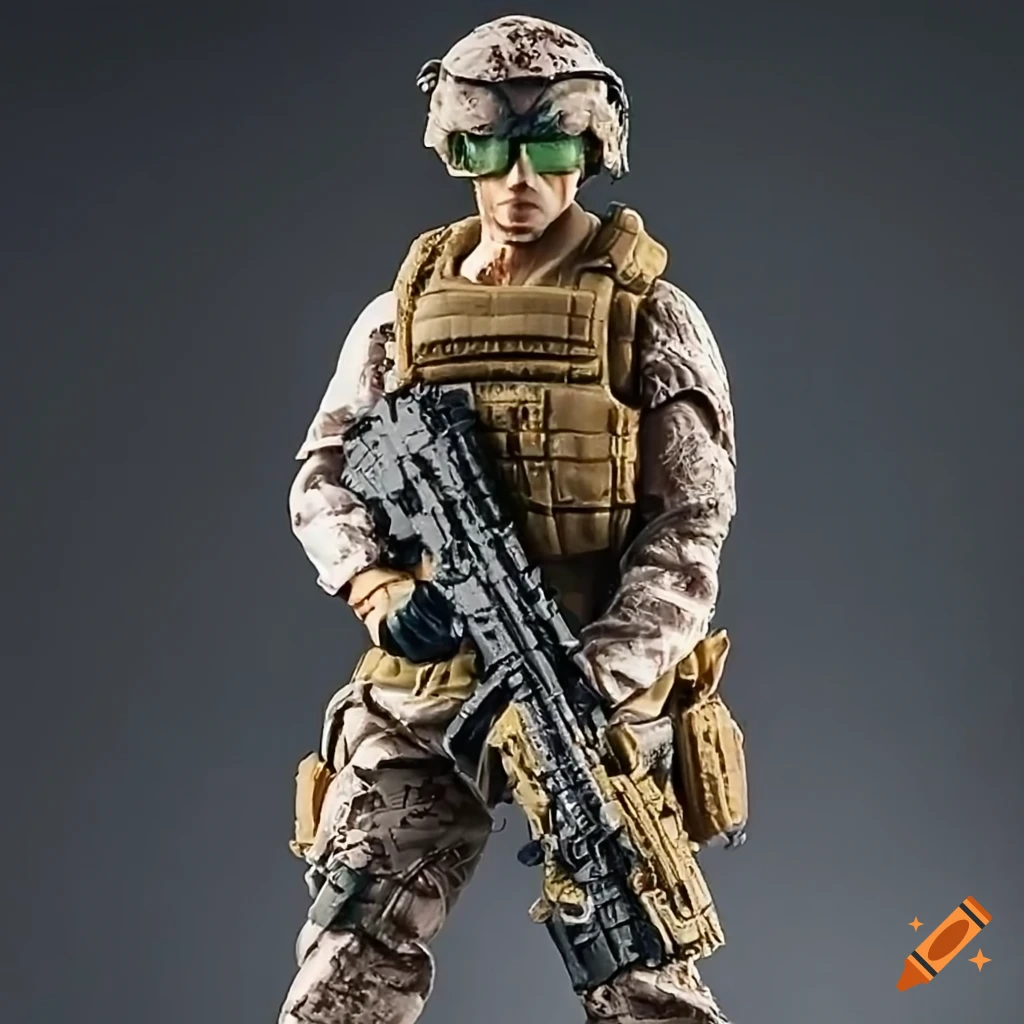Marine corps action figures on Craiyon