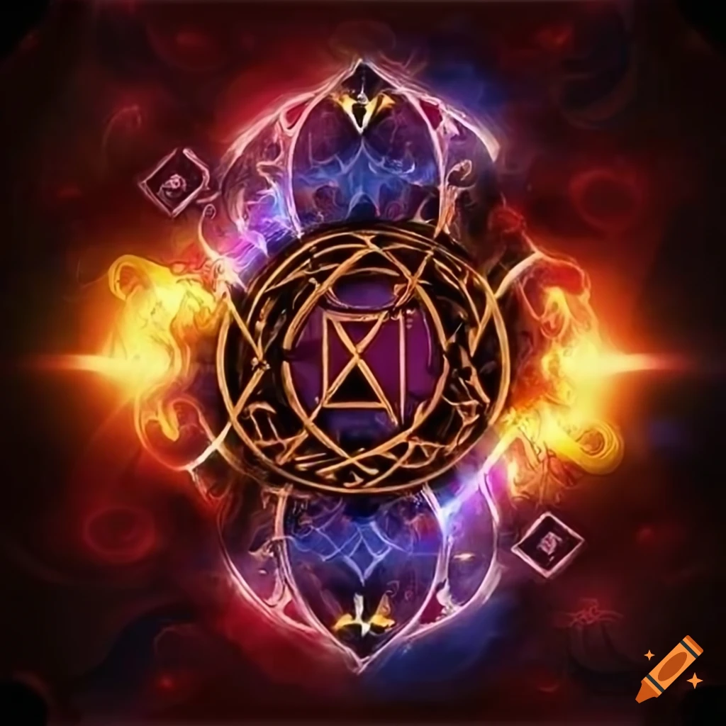 Artwork of ace of pentacles and four of cups tarot cards on Craiyon