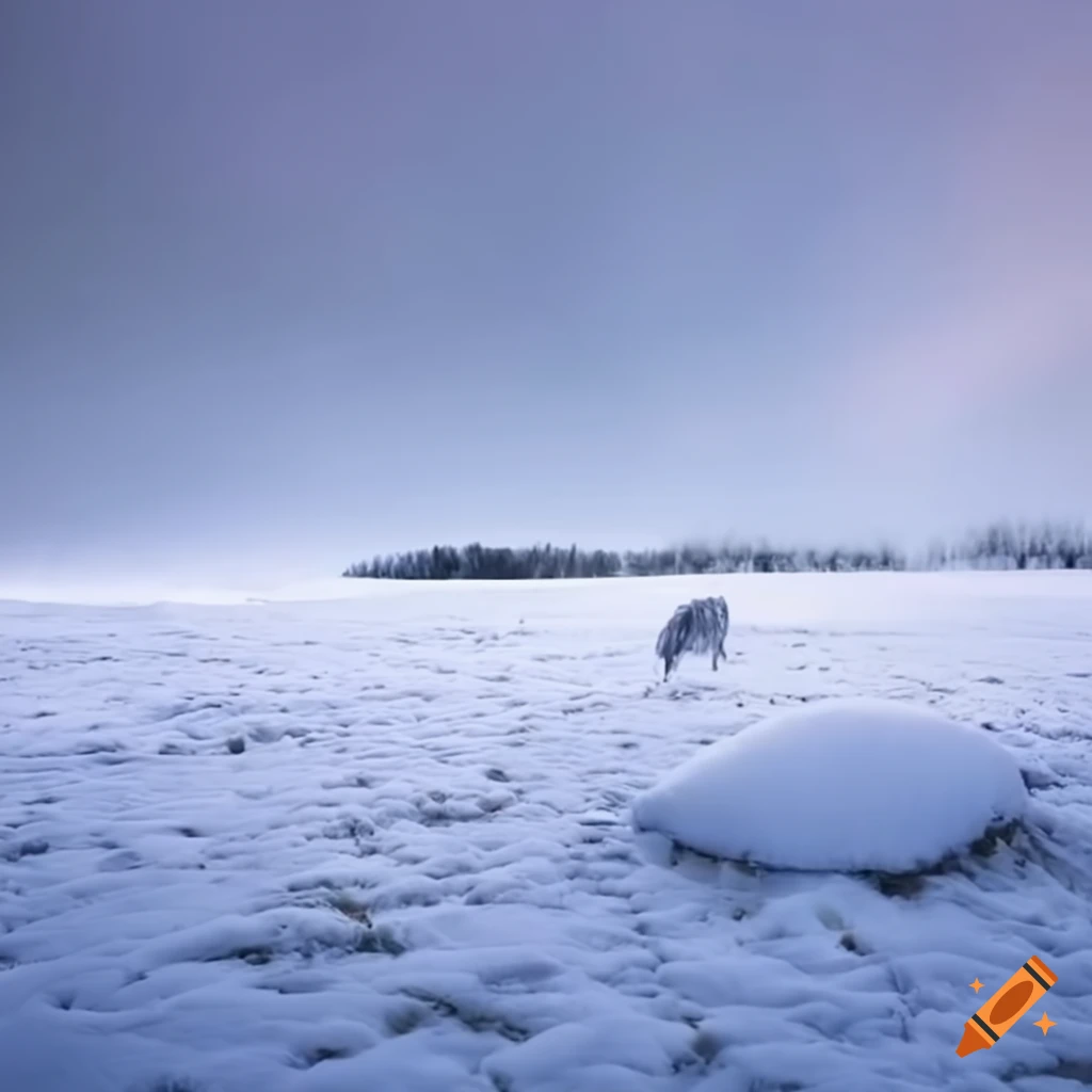 Snowy field