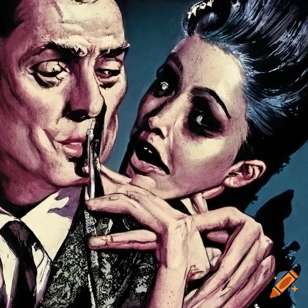 Cover of noir graphic novel 'iridescent viva' by norman rockwell