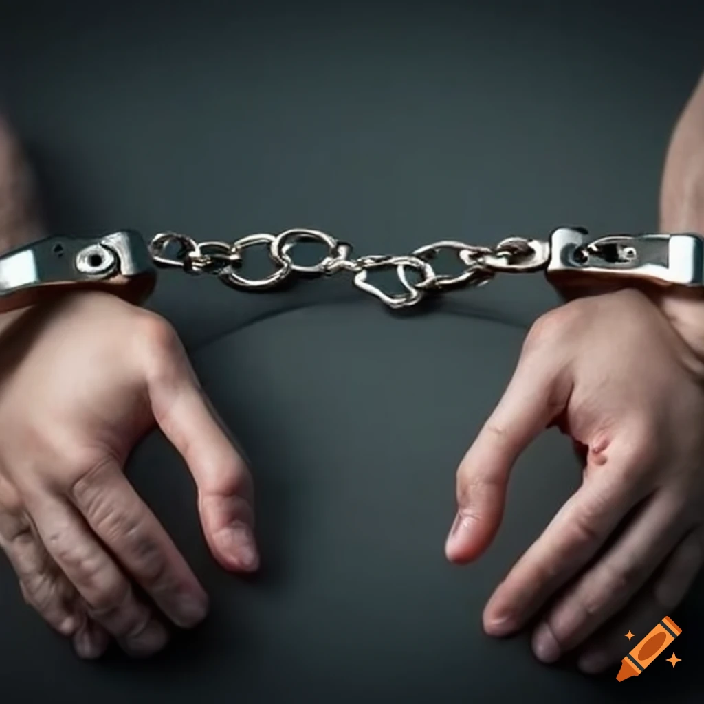 Hands in handcuffs