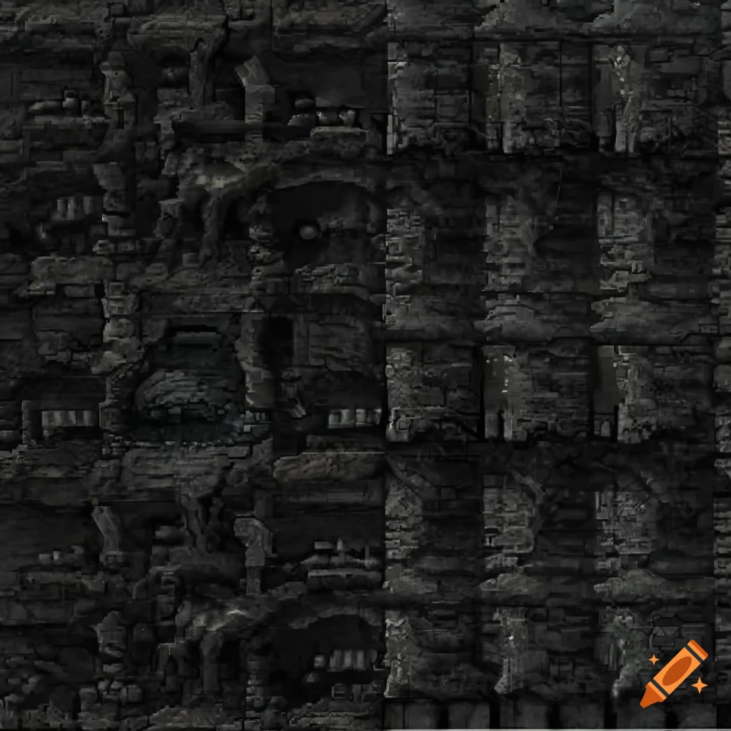 2d metroid game alien creature in wet ruins on Craiyon