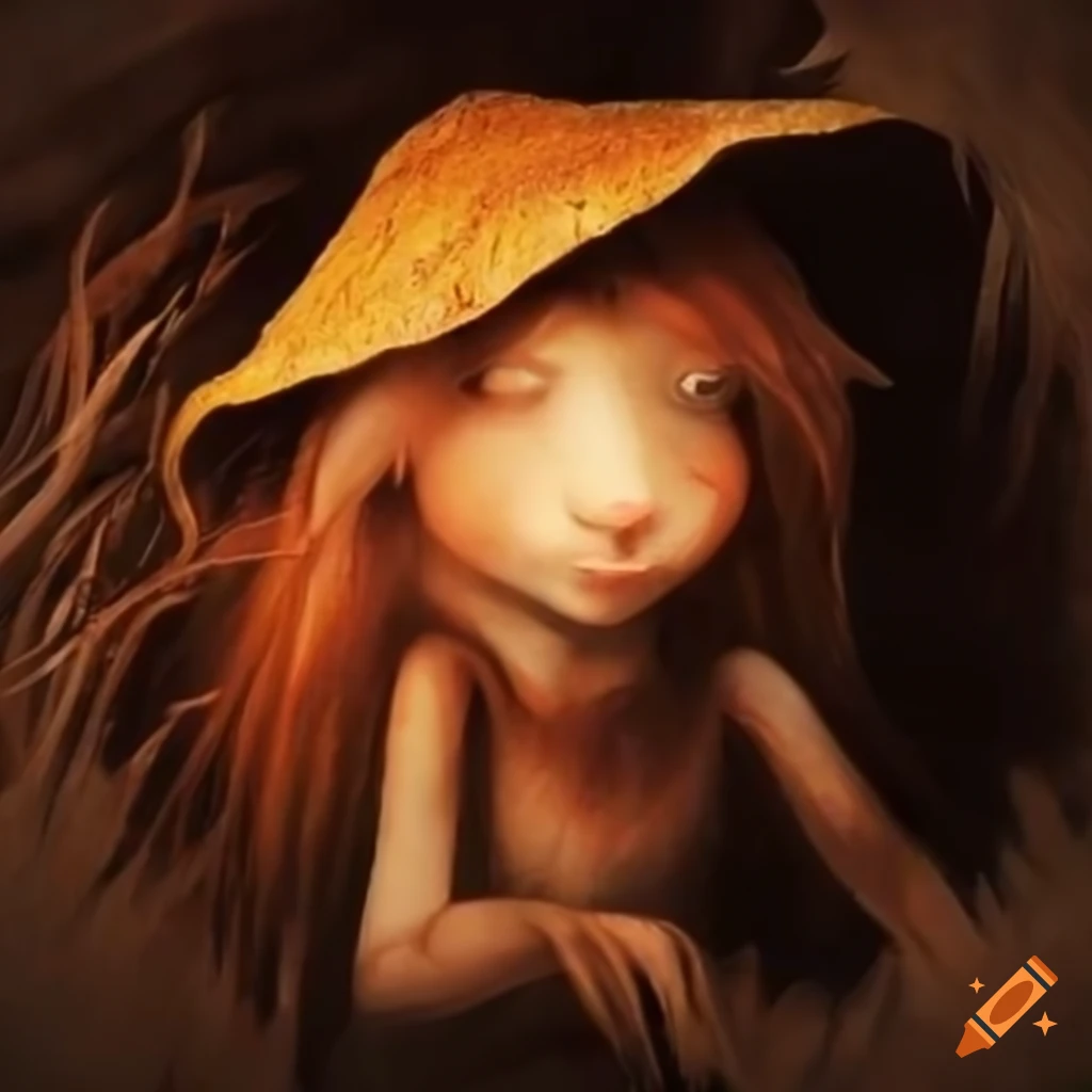 A friendly impish pixie suitable for a childrens book on Craiyon