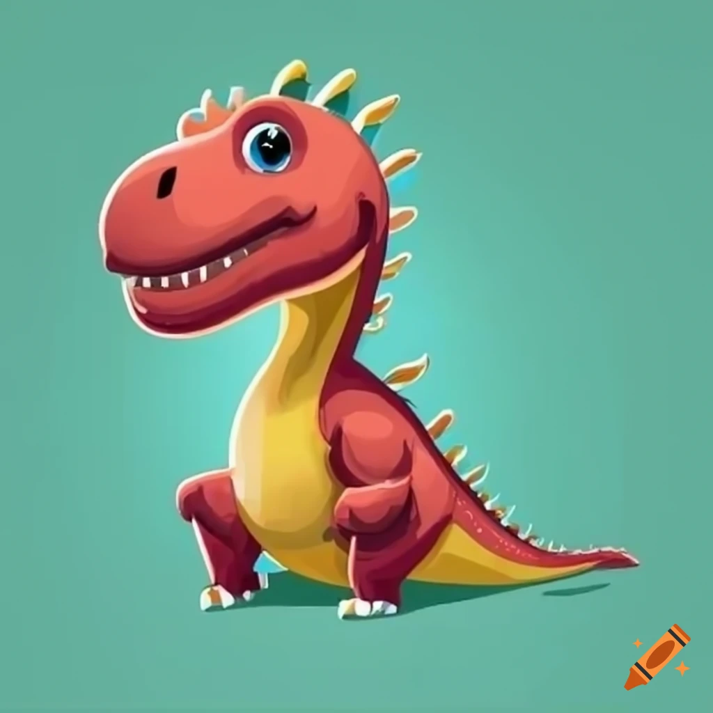 Cute Dinosaur Character For Children