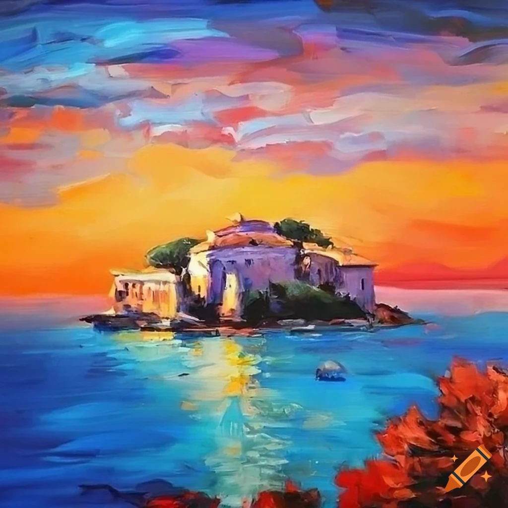 Painting of corfu