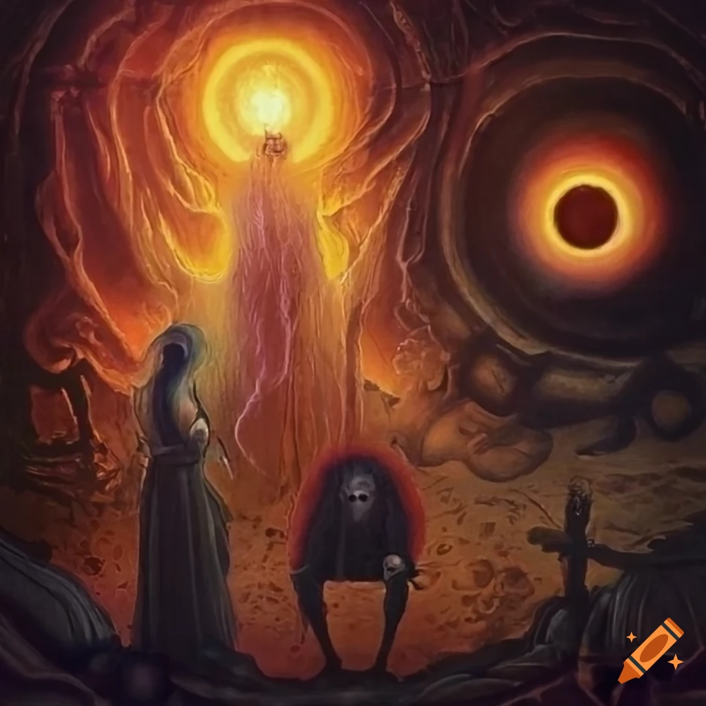 Eerie deep space scene with a sense of horror on Craiyon