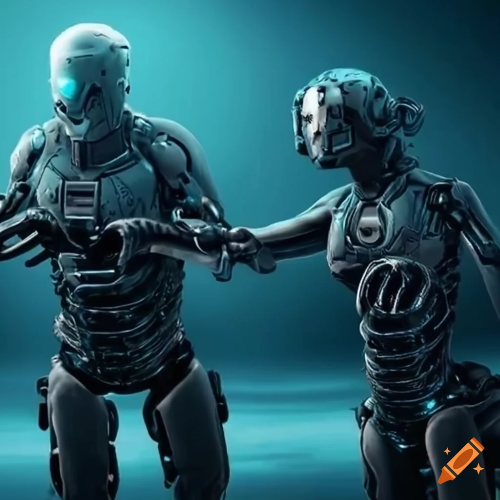 Sci-fi illustration of radioactive atoms in a chain reaction on Craiyon