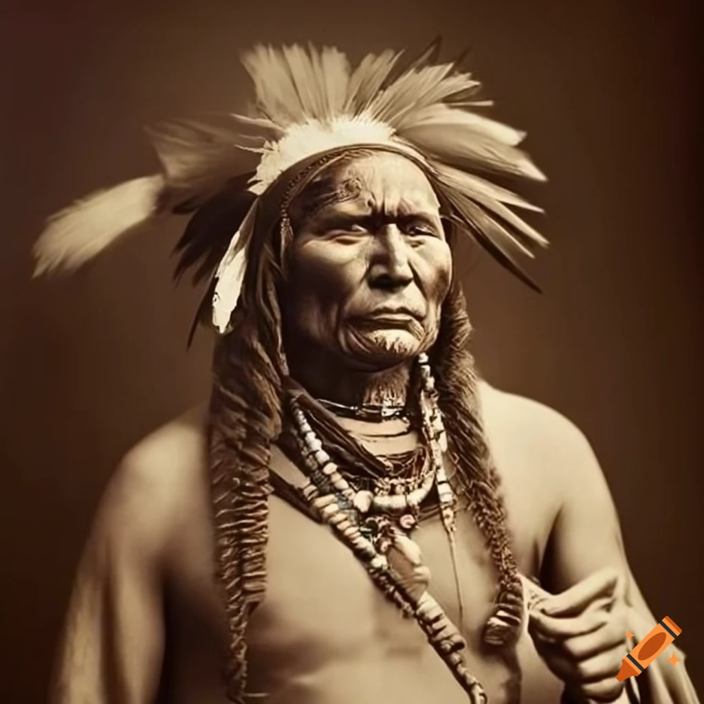 Photograph of an apache indian warrior