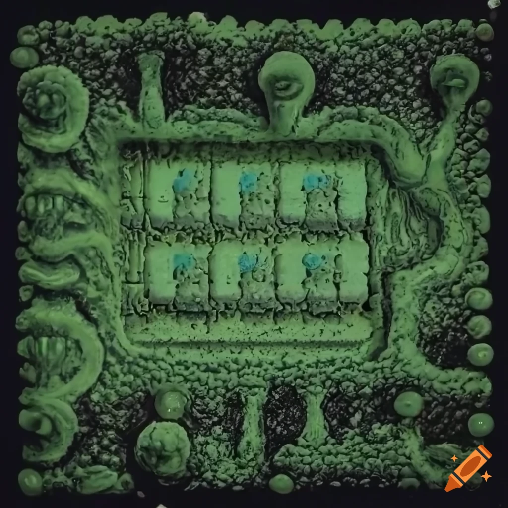 Tiles of the zebes surface in super metroid game on Craiyon