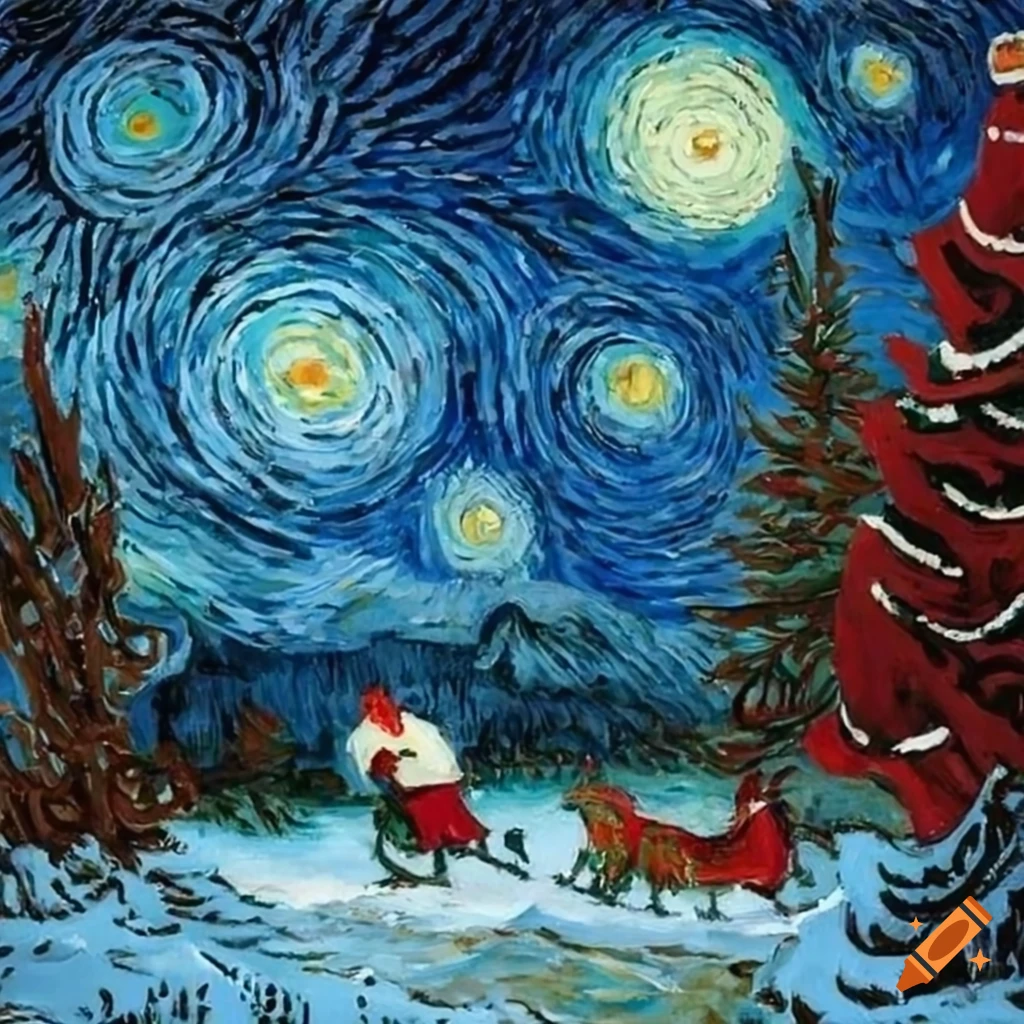 Artistic depiction of a nutcracker under a starry night on Craiyon