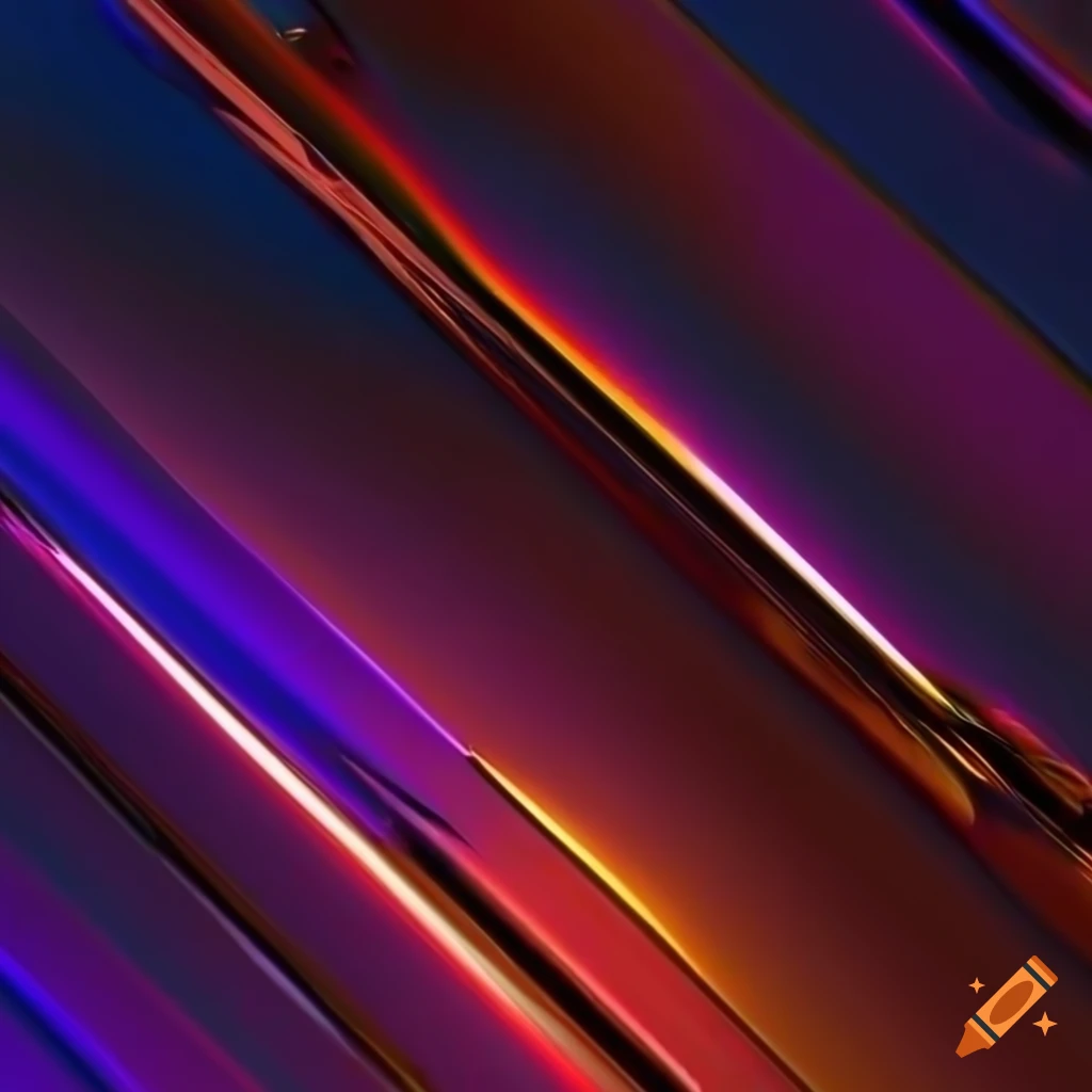 Shiny abstract metal surface with futuristic vibes on Craiyon