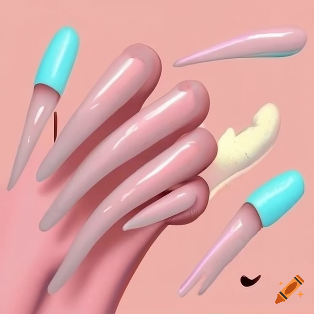 3d-art-of-melting-words-and-long-nails