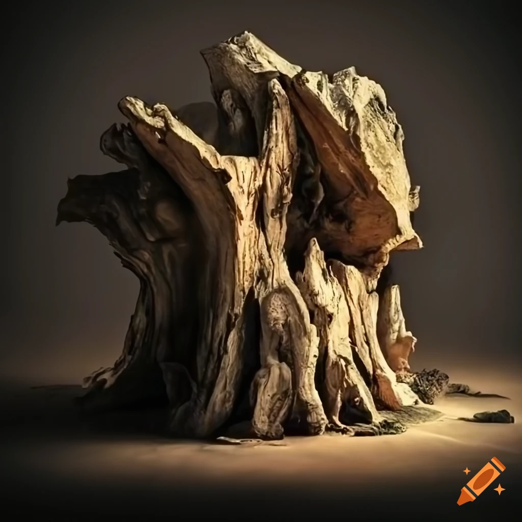 Cut tree trunk on Craiyon