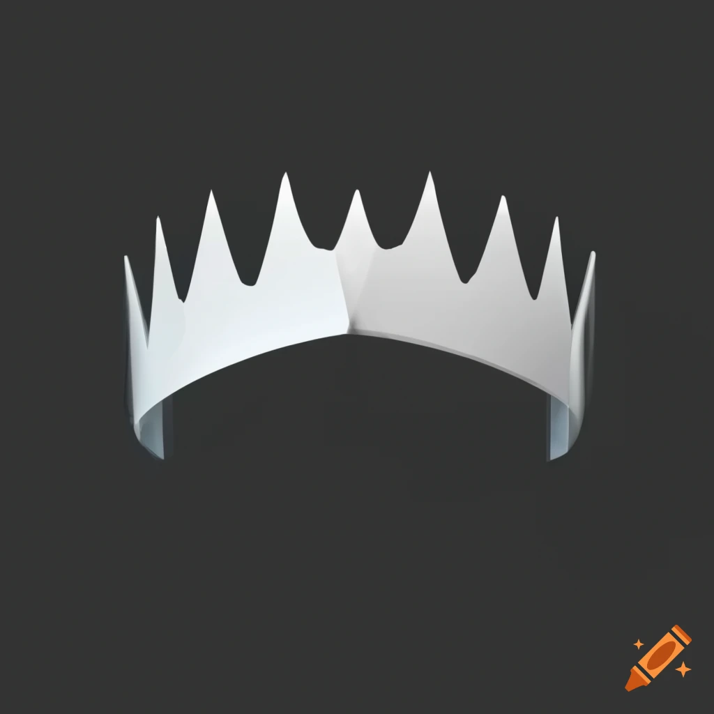 Minimalistic crown illustration with a transparent background on Craiyon