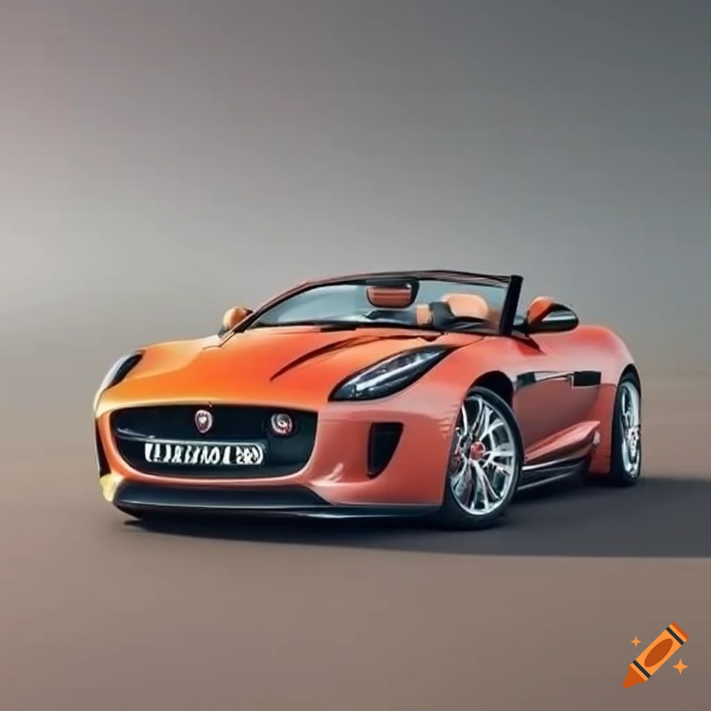 Jaguar f-type convertible on Craiyon