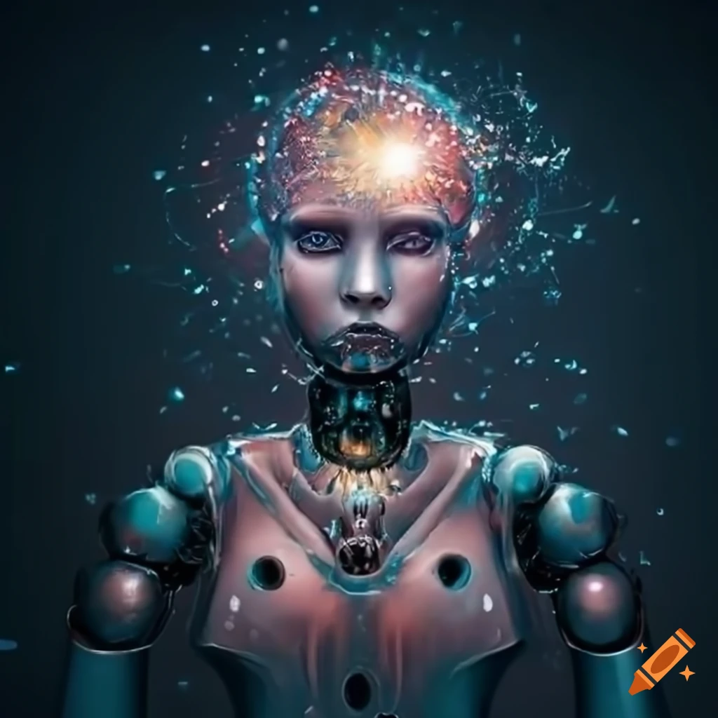Colorful Illustration Showcasing Artistic Creation By A Robot On Craiyon 