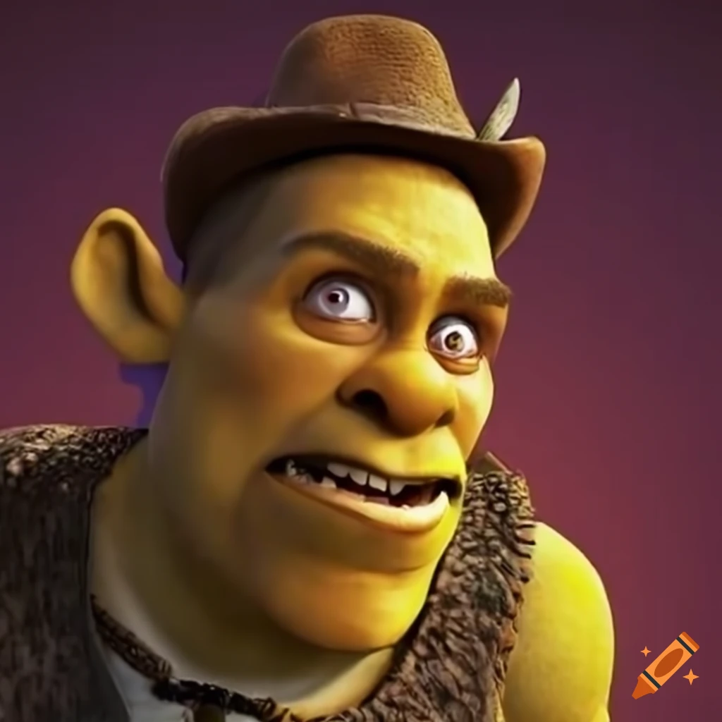 Indiana Jones And Shrek Mashup On Craiyon