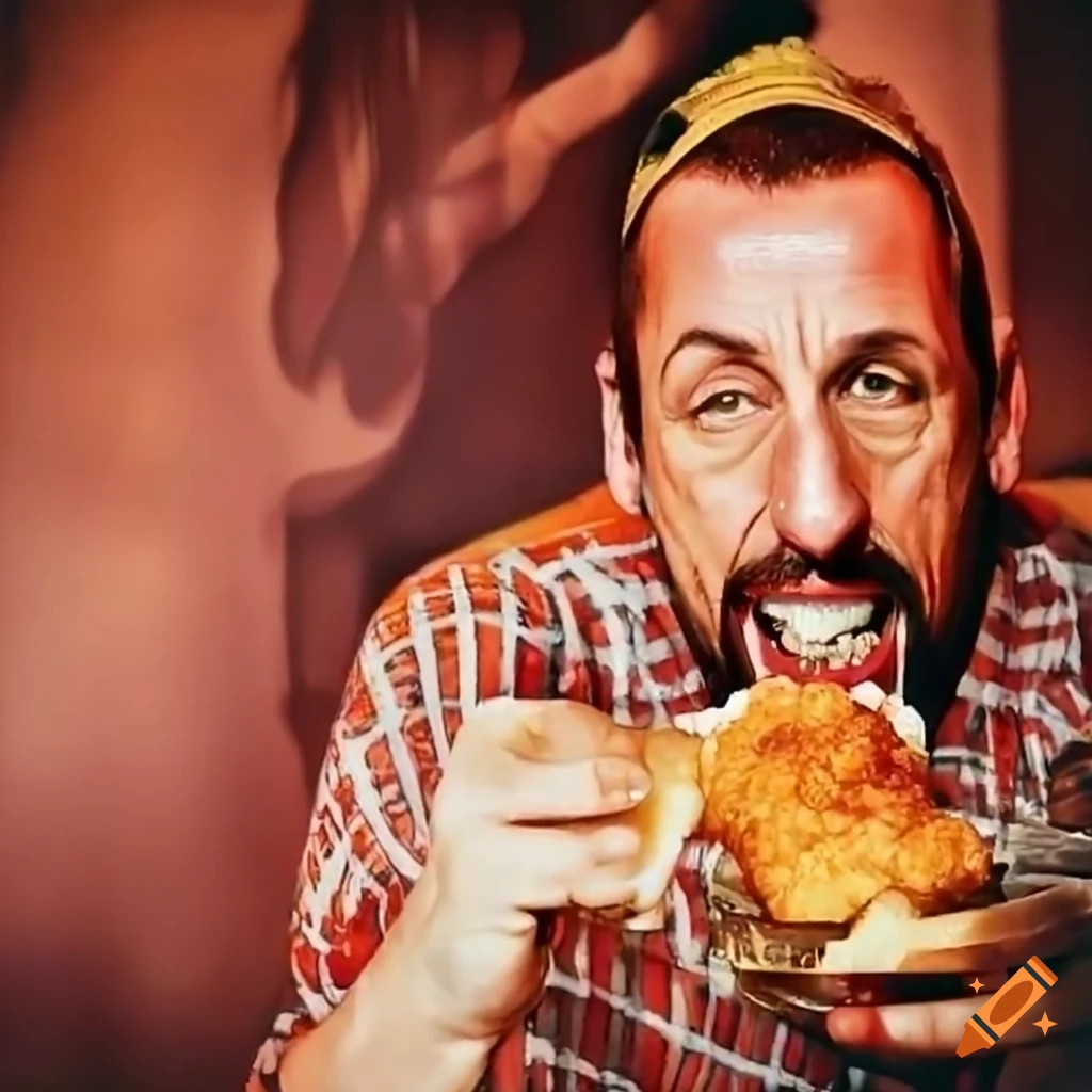 Comedian jerry seinfeld with a bag of lay's potato chips on Craiyon