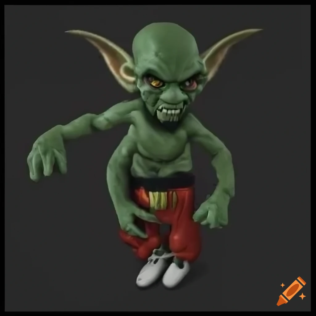 Illustration of tricky ricky, the chain goblin