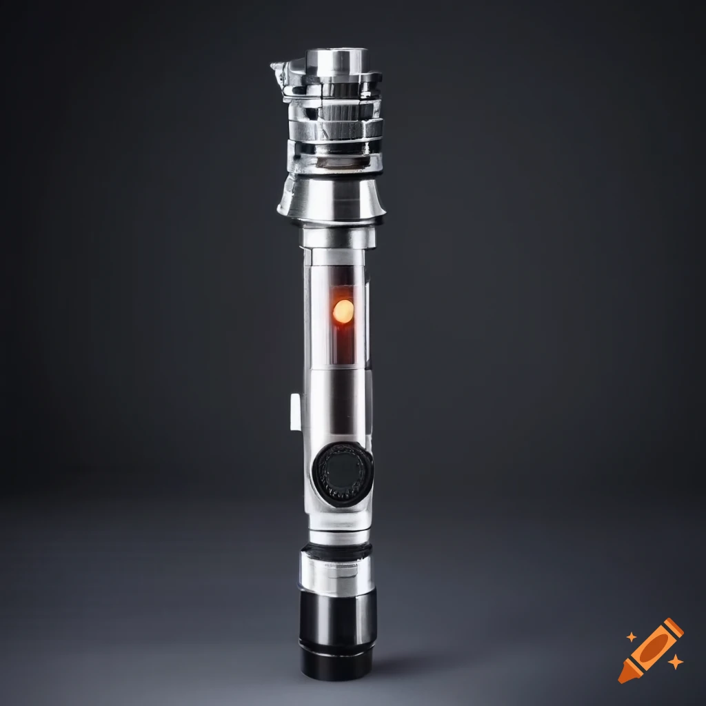 Detailed photo of a lightsaber hilt on Craiyon